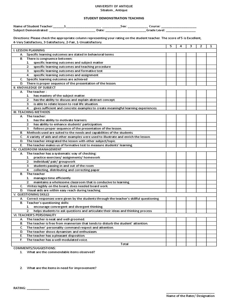 Demo Form | PDF | Homework | Teachers