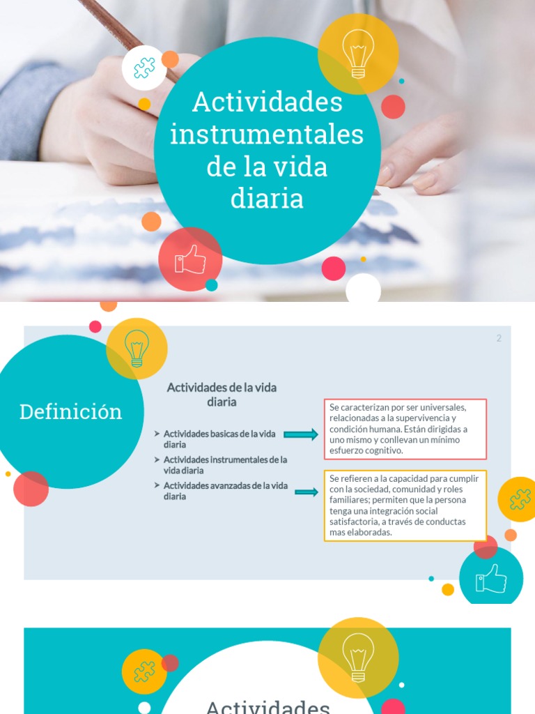 Actividades instrumentales de la vida diaria | Vida | Adultos