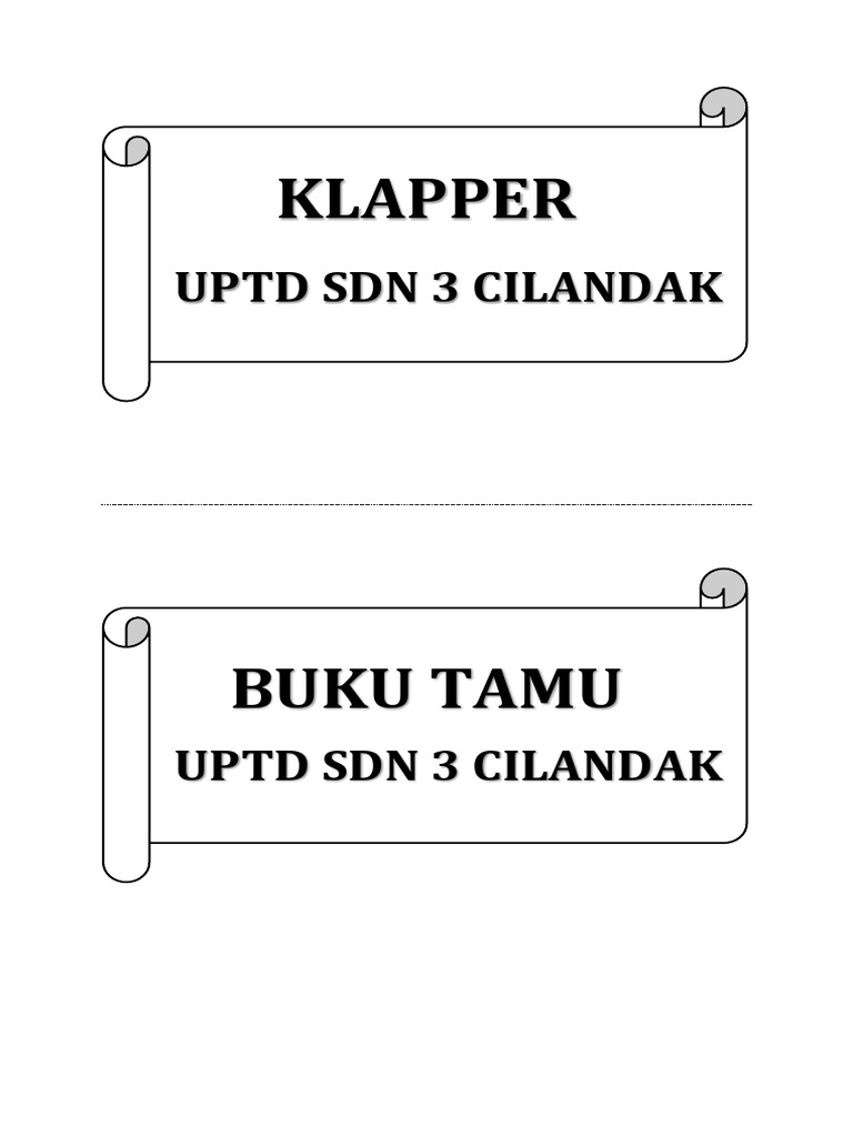 Klapper: Uptd SDN 3 Cilandak | PDF
