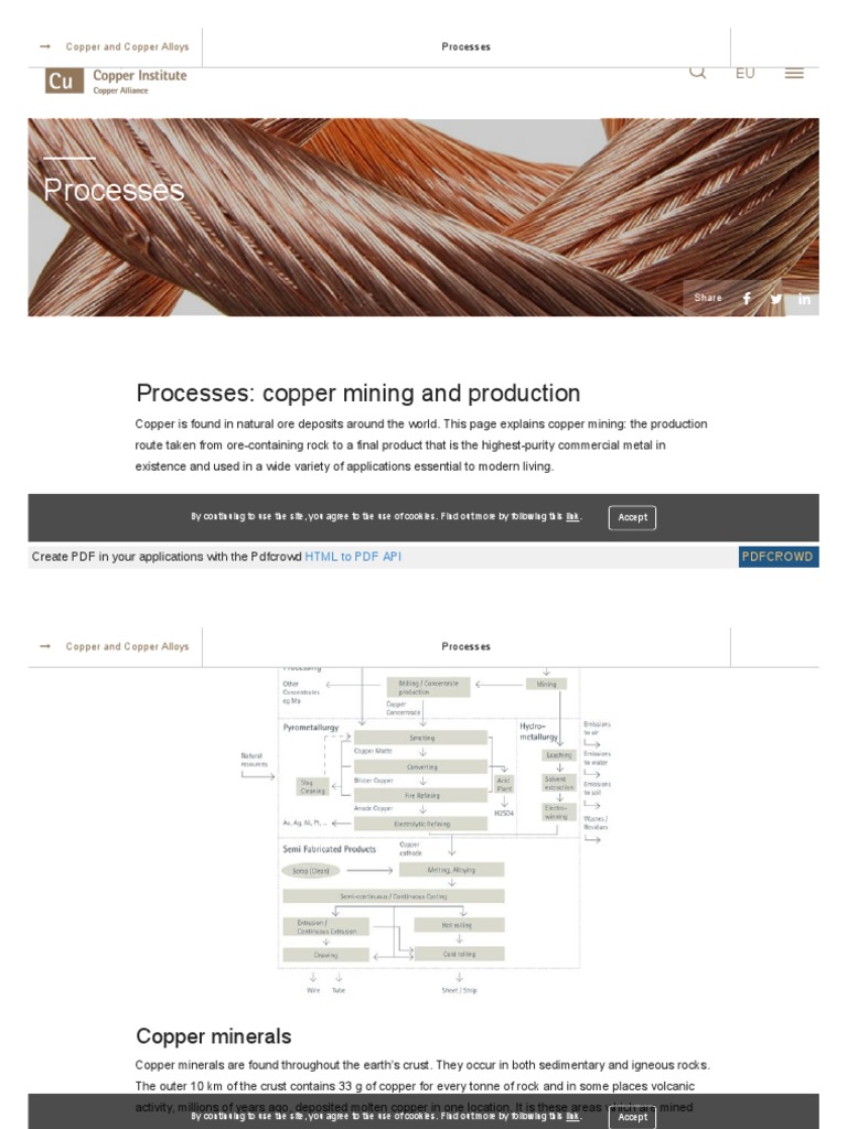 Copper Mining and Its Alloys Process | PDF | Mining | Copper