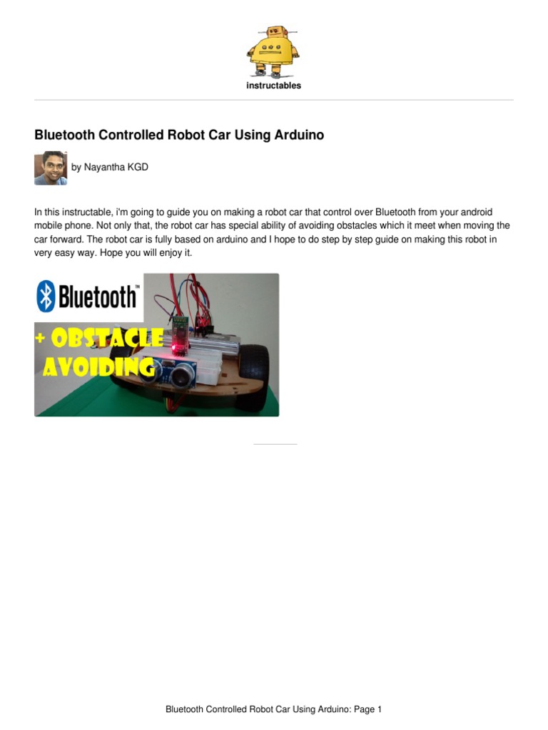 Bluetooth Controlled Robot Car Using Arduino Pdf Arduino Computer 0202