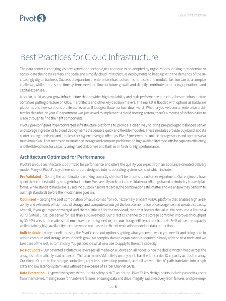 Cloud Infrastructure v4 | Download Free PDF | Scalability | Cloud Computing