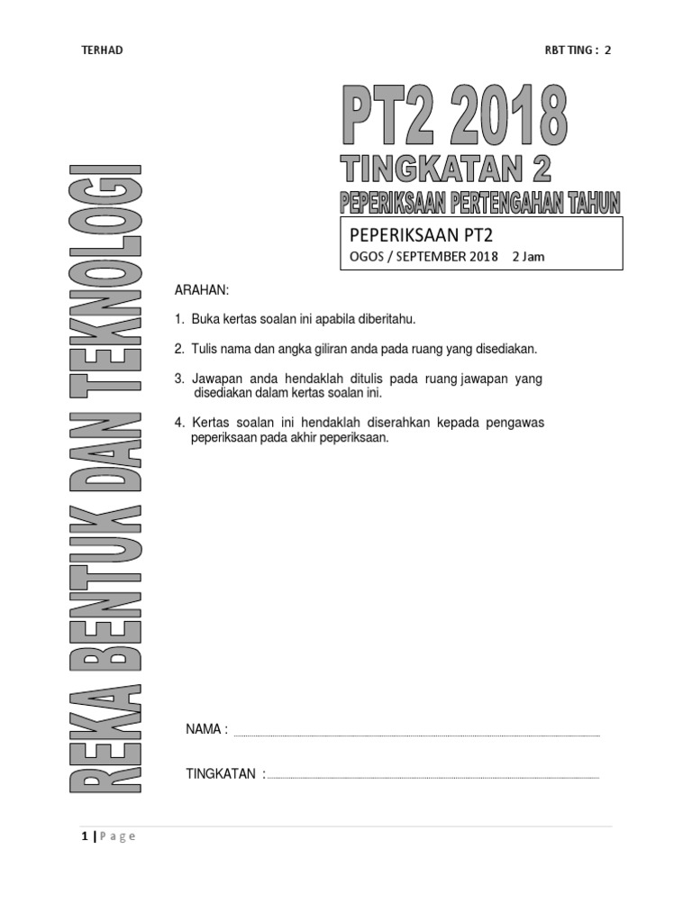 RBT Ting 2 Peperiksaan Akhir Tahun | PDF