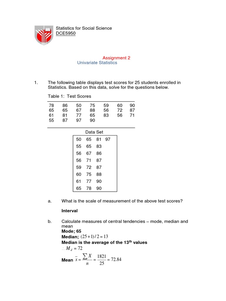 Statistic | PDF | Median | Mode (Statistics)