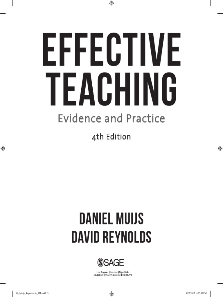 Effective Teaching | PDF | Intelligence Quotient | Behaviorism