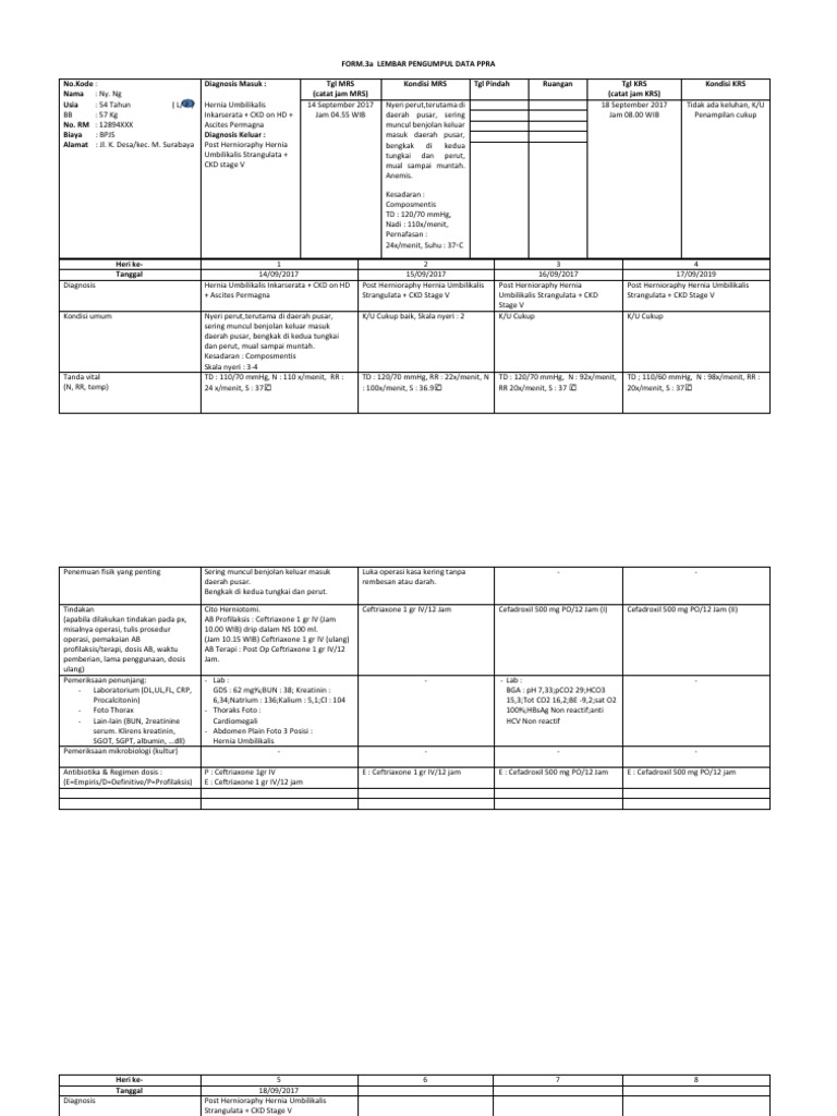 Form 3a. LPD Ppra Bedah Ny. NG | PDF