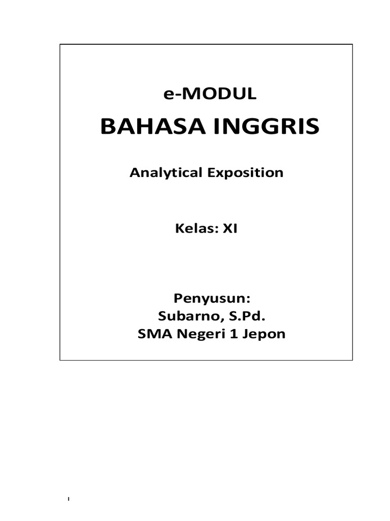 Bahan E-Module Jadi | PDF