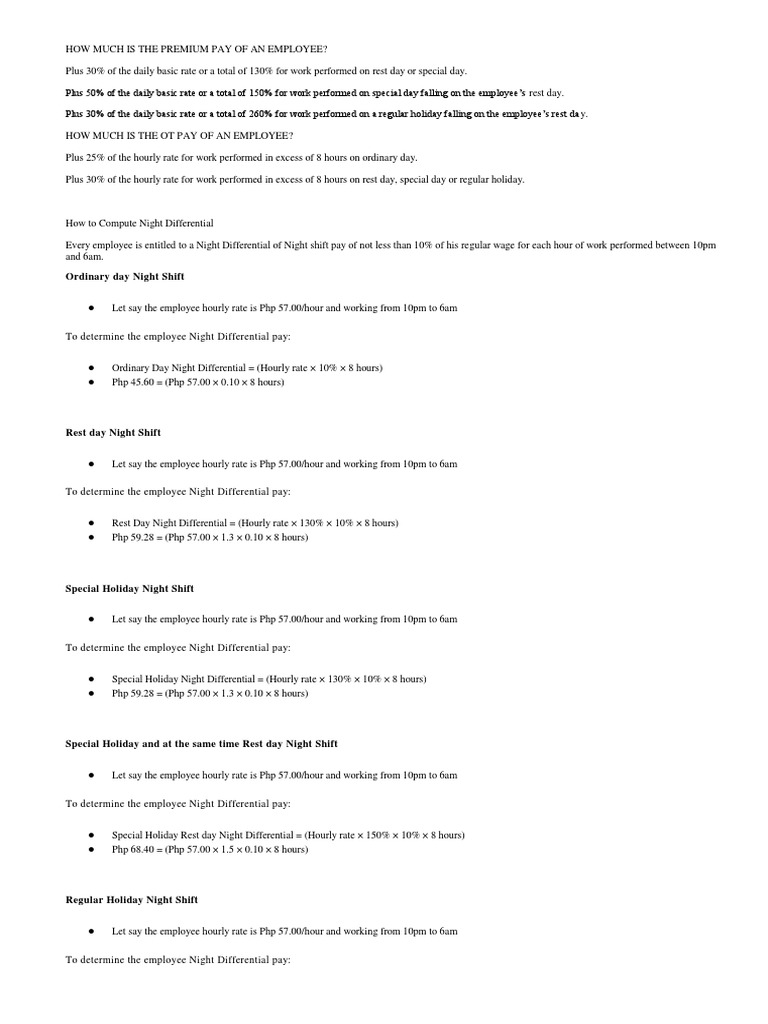 Sample Salary Computation | PDF | Overtime | Industrial Relations