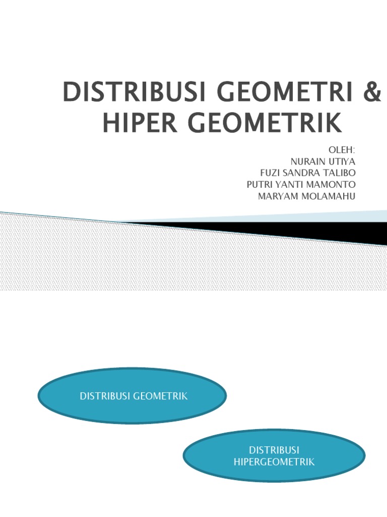 Distribusi Geometri & Hiper Geometrik | PDF