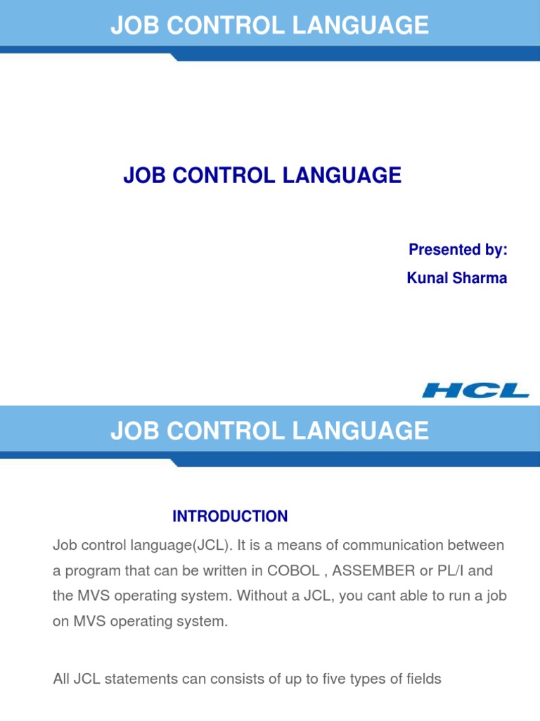 JCL Utilities PDF | PDF | System Software | Computer Architecture