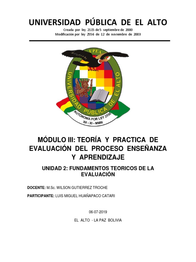 Caratula Modulo 3 | PDF