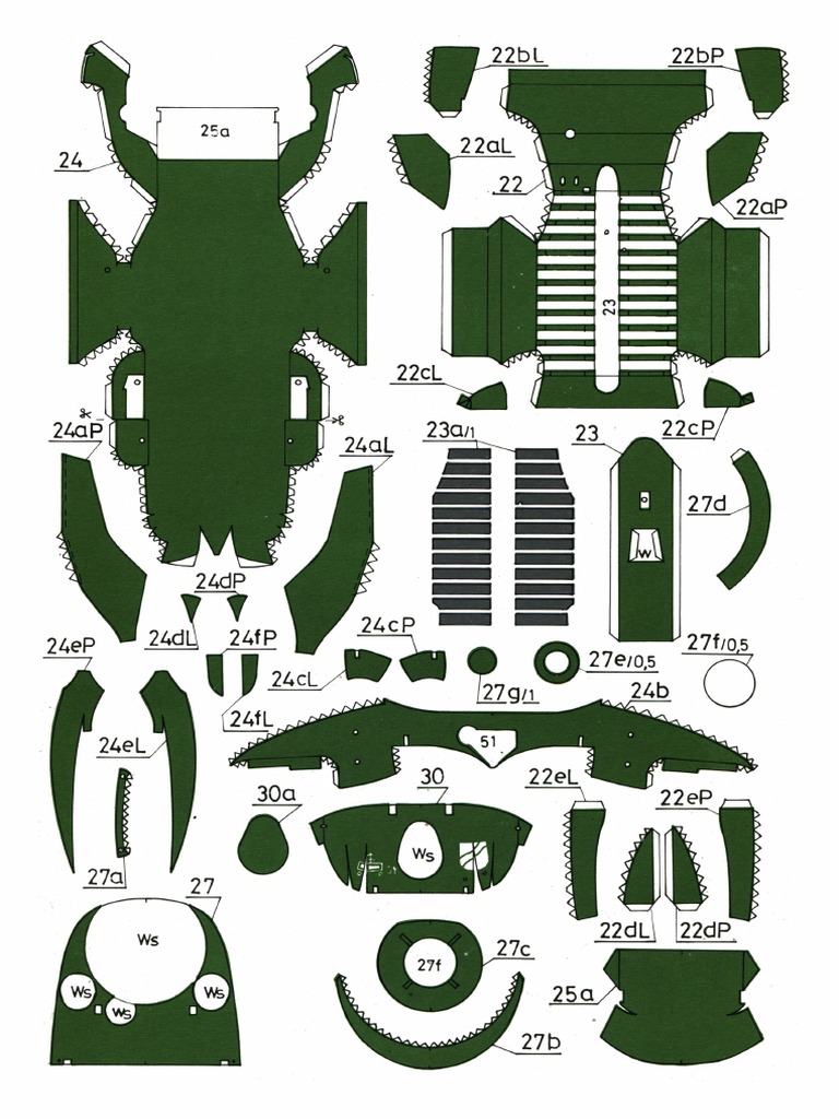VW 166 Schwimmwagen Paper Model | PDF