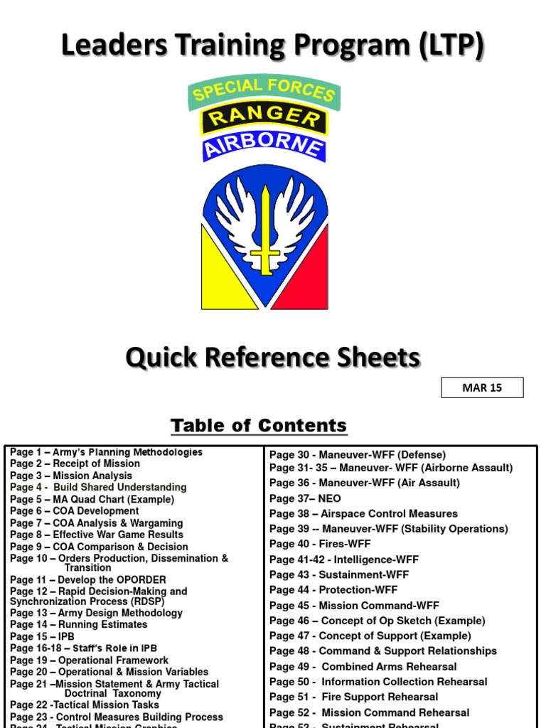 JRTC Oct Handbook - Mar 15 | PDF | Decision Making | Information