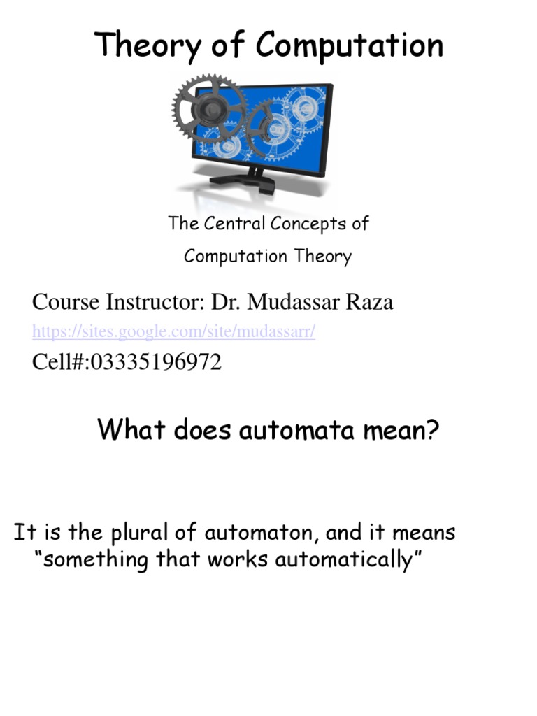 Lecture 2 Basics of Automata Theory | PDF | Automata Theory | Formalism (Deductive)
