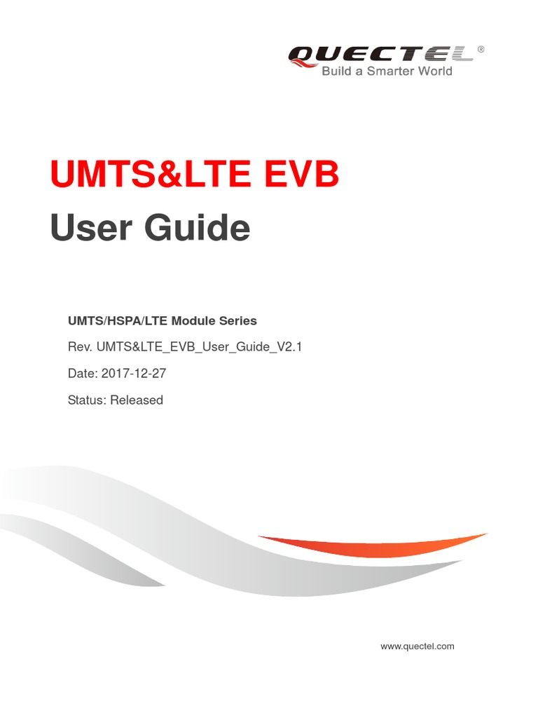 Quectel Umts&Lte Evb User Guide v2.1 | PDF | Cellular Network | Lte (Telecommunication)