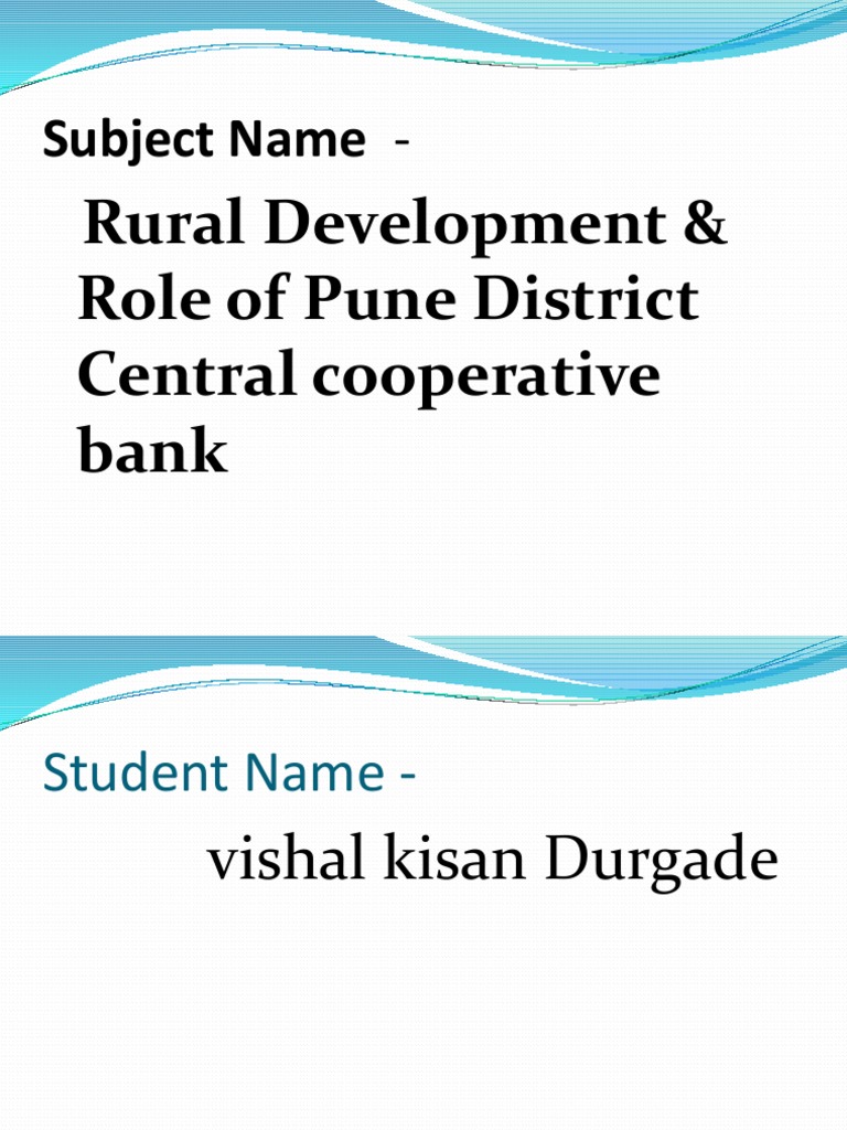 Presentation Vishal | PDF | Cooperative | Banks
