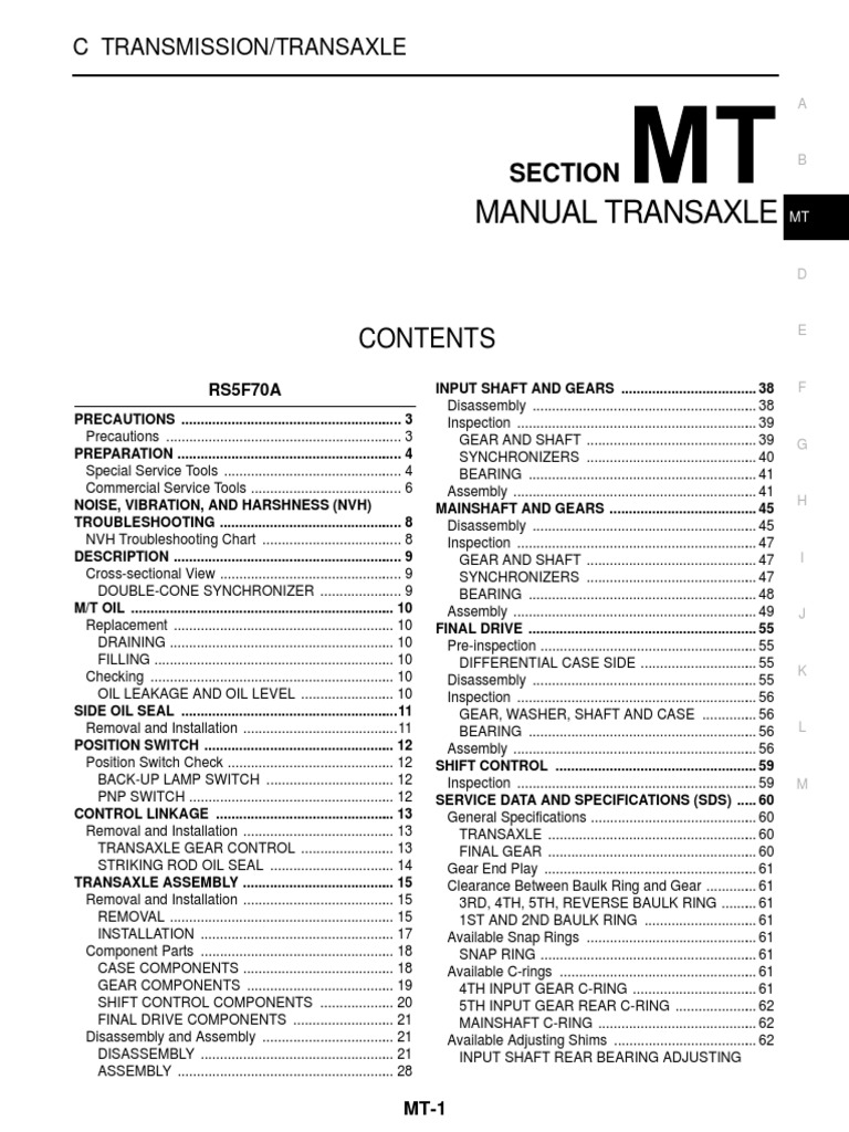 MT PDF | PDF | Manual Transmission | Transmission (Mechanics)