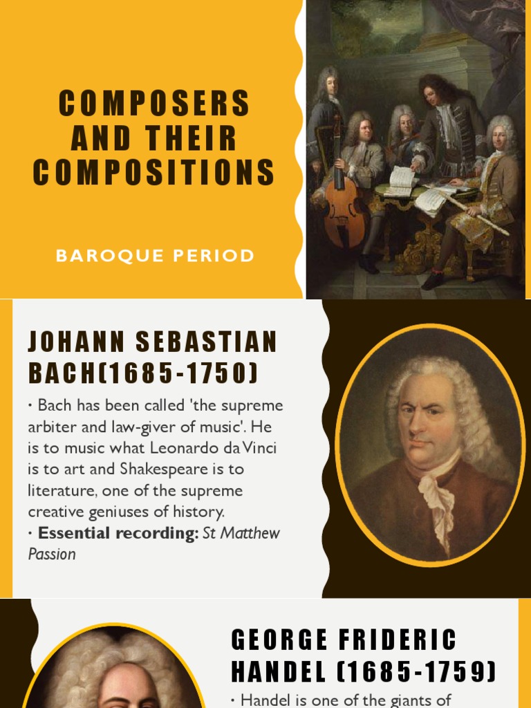 Composers and Their Compositions | PDF