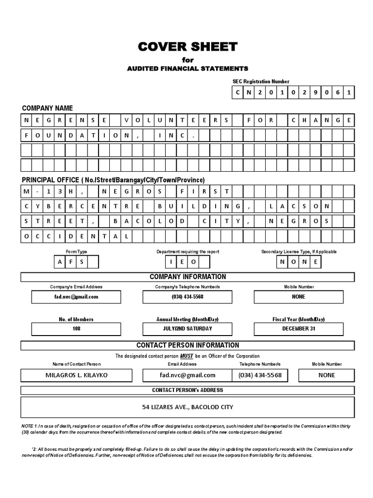 2019 NVC FS and Notes | PDF | Historical Cost | Expense