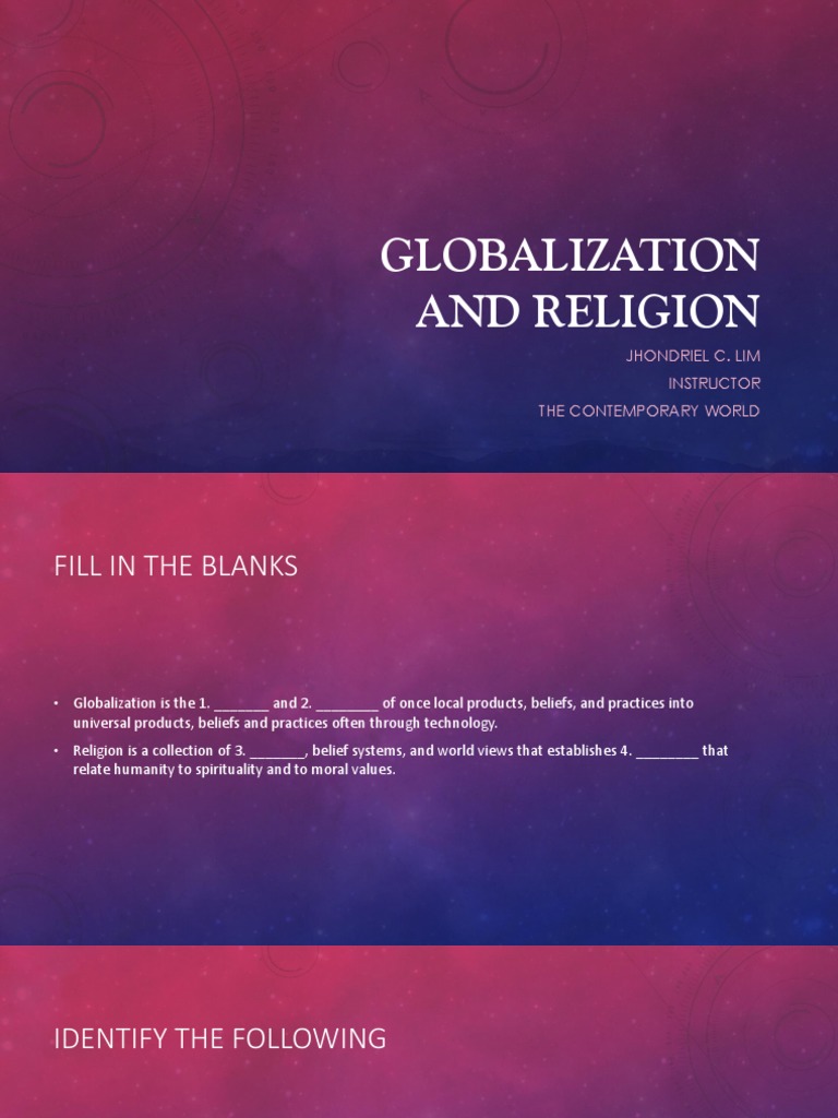 The Globalized World and The Effect To Religion | PDF