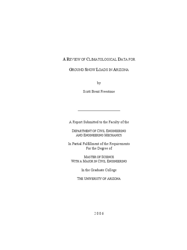 Ground Snow Loads Analysis in Arizona | PDF | Snow | Contour Line