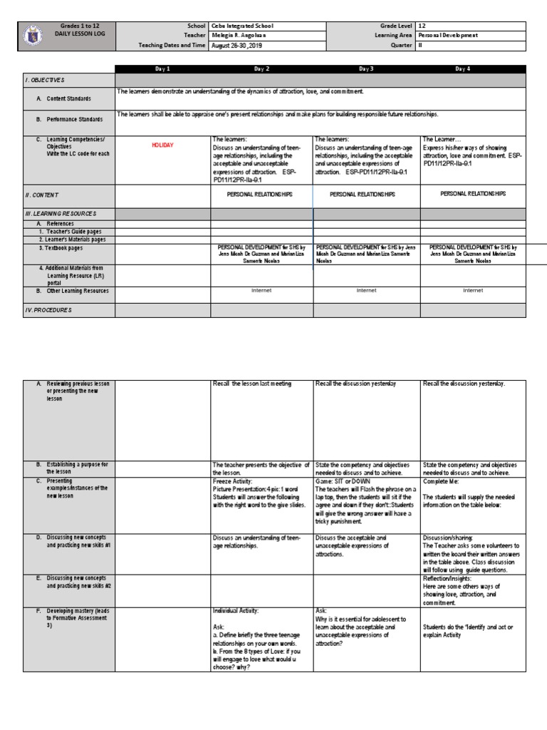 DLP q2 Week 1 - Per Dev | PDF | Adolescence | Teachers
