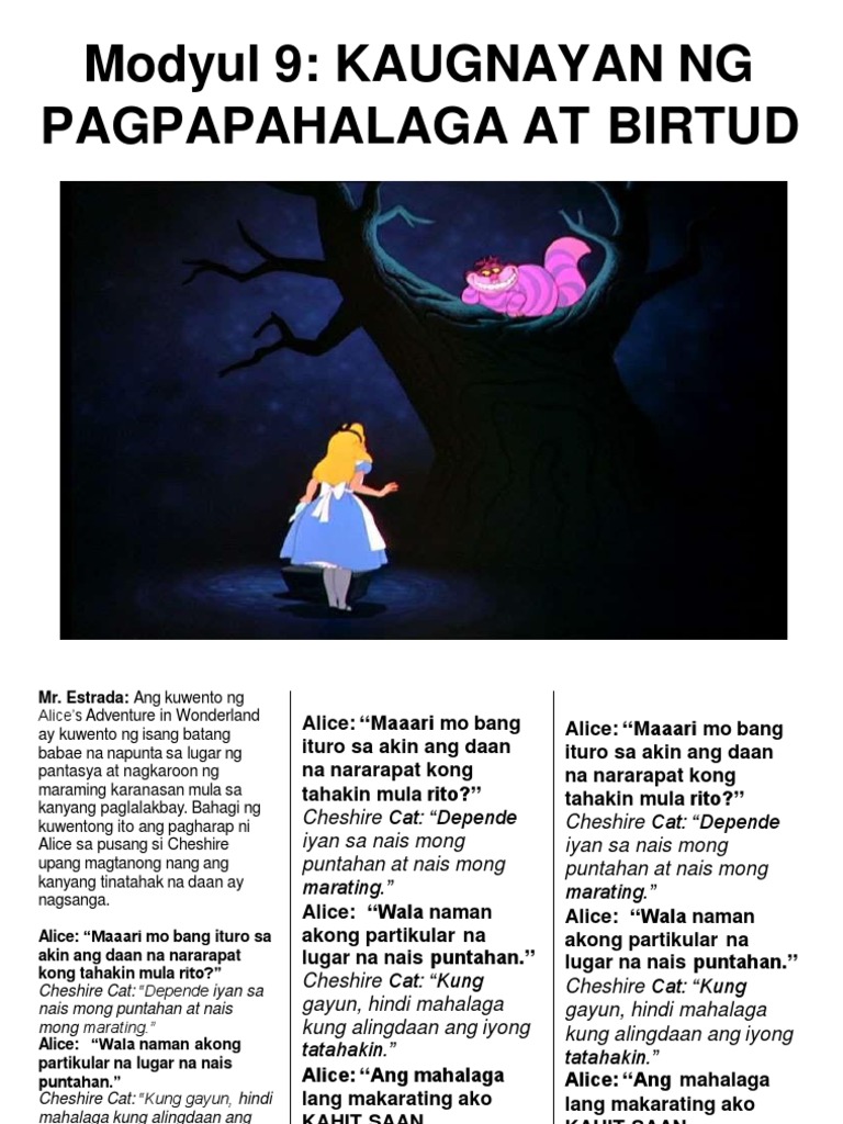 EsP 7 Modyul 9 Kaugnayan NG Pagpapahalaga at Birtud 2 | PDF