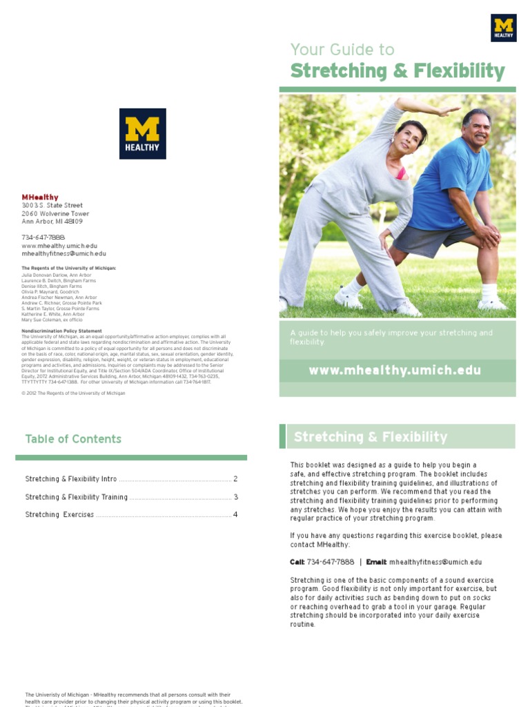 Stretching & Flexibility: Your Guide To | PDF | Anatomical Terms Of ...