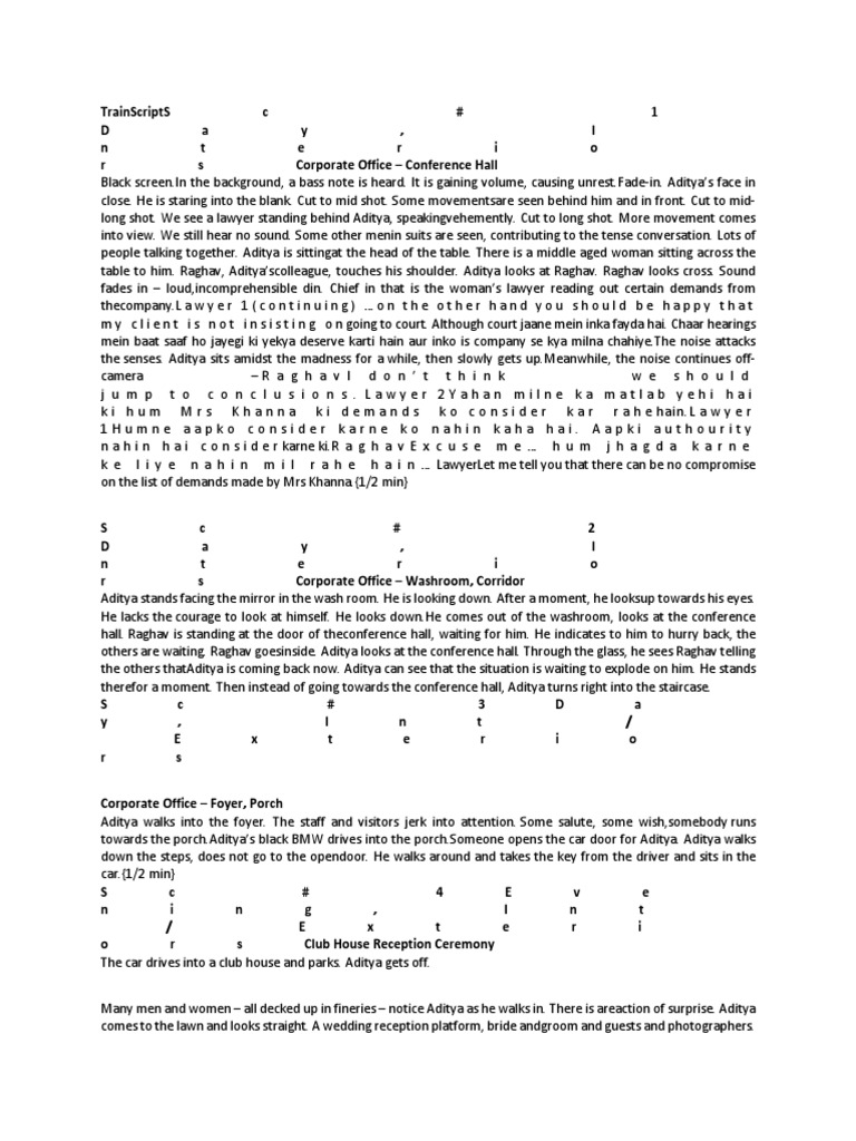 Train Scripts C | Download Free PDF | Transportation Engineering ...