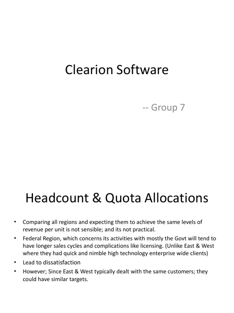 Clearion Software 1 | PDF | Sales | Profit (Economics)