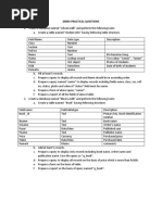 Ms Access Practical Questions | PDF | Microsoft Access | Databases