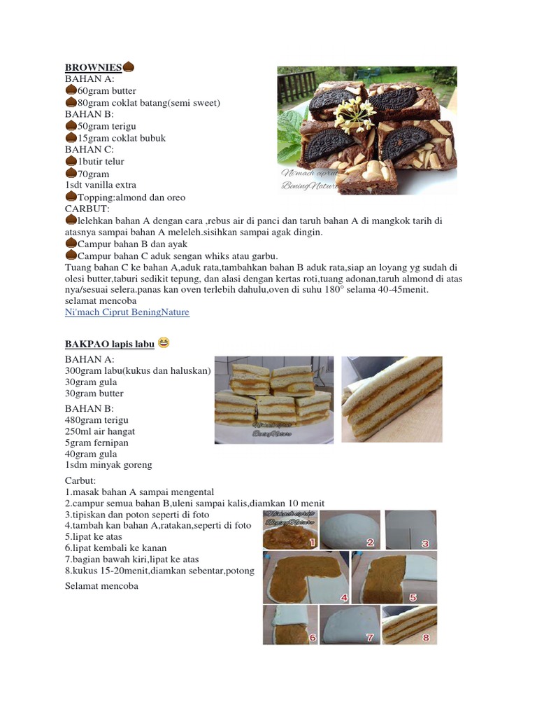 Resep Kue | PDF