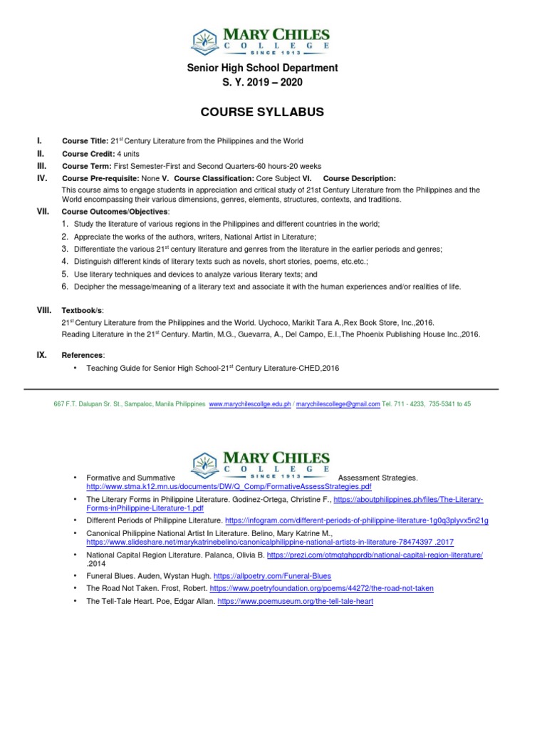 21st Century Literature Curriculum Guide | PDF | Genre | Curriculum