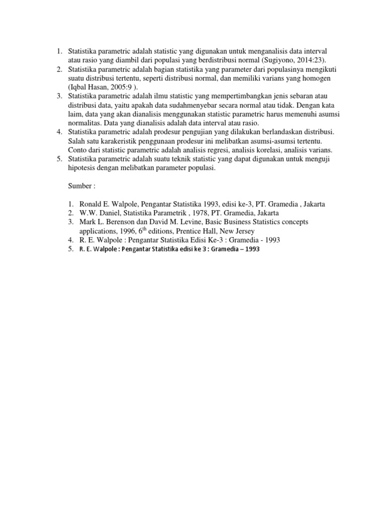 R. E. Walpole: Pengantar Statistika Edisi Ke 3: Gramedia - 1993 | PDF