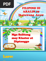 Q4. Filipino3 PPT Klaster | PDF