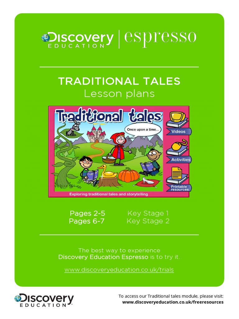 Traditional Tales Lesson Plans: Pages 2-5 Key Stage 1 Pages 6-7 Key ...