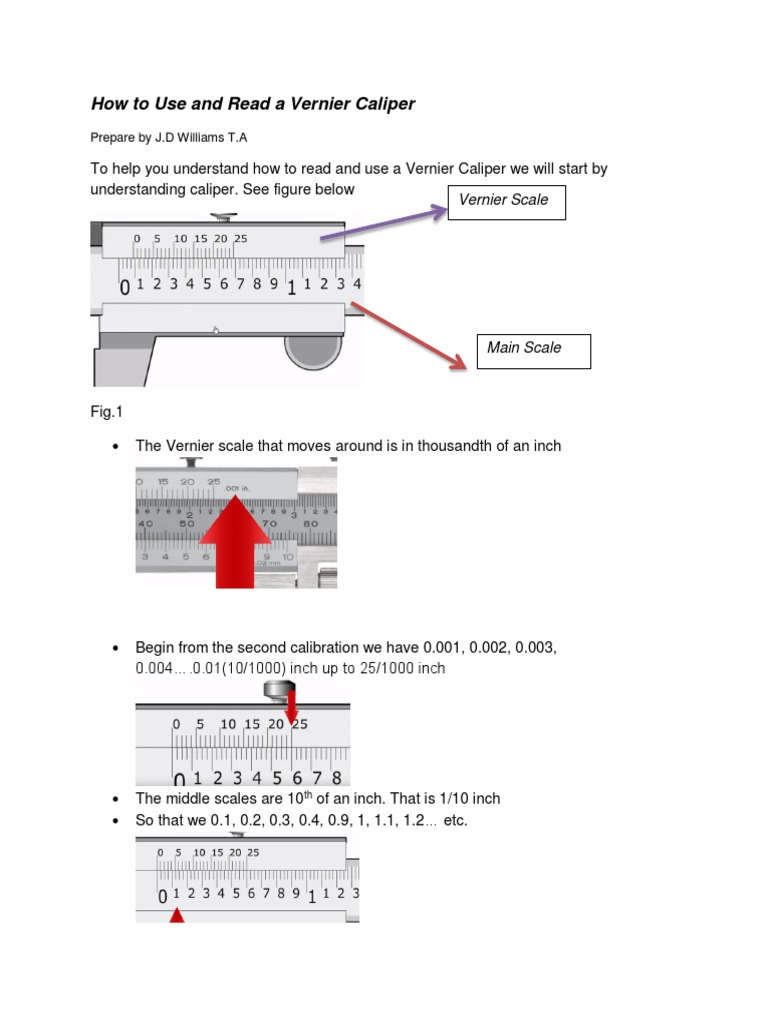 How To Use and Read A Vernier Caliper | PDF | Scientific Observation ...