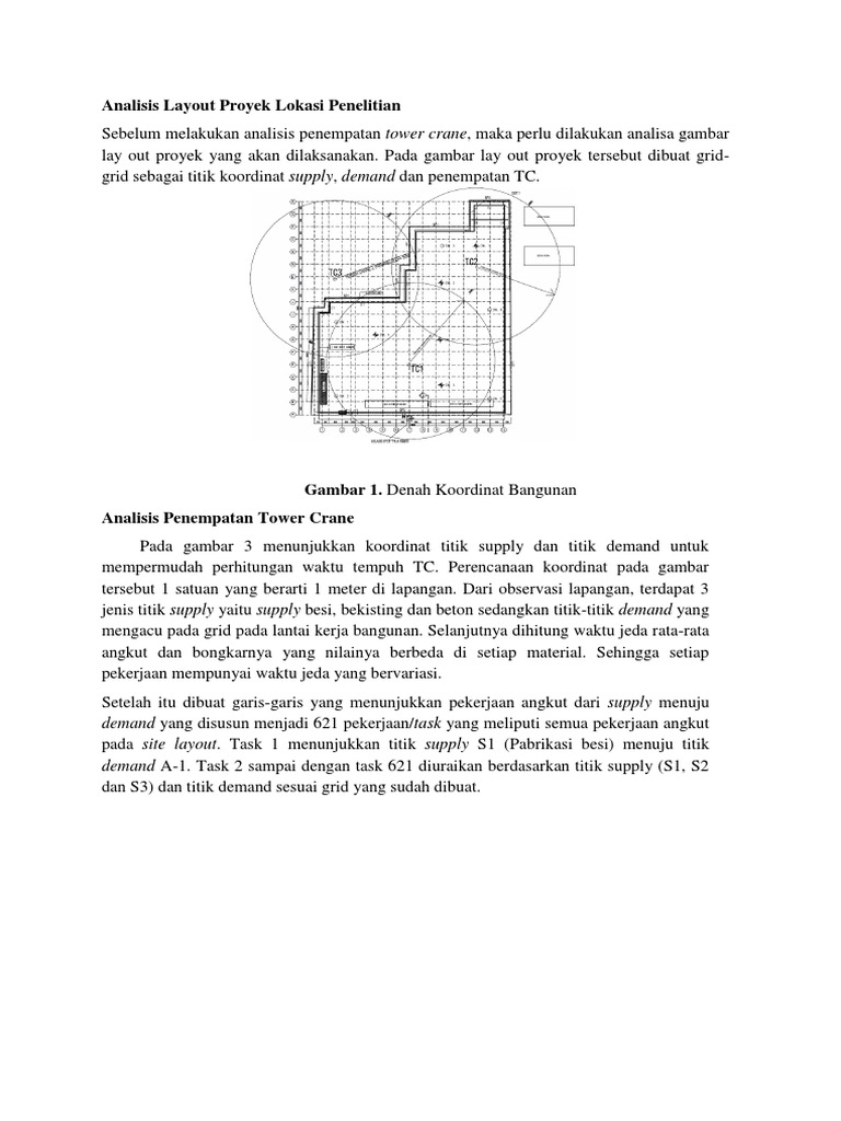Denah Tower Crane | PDF