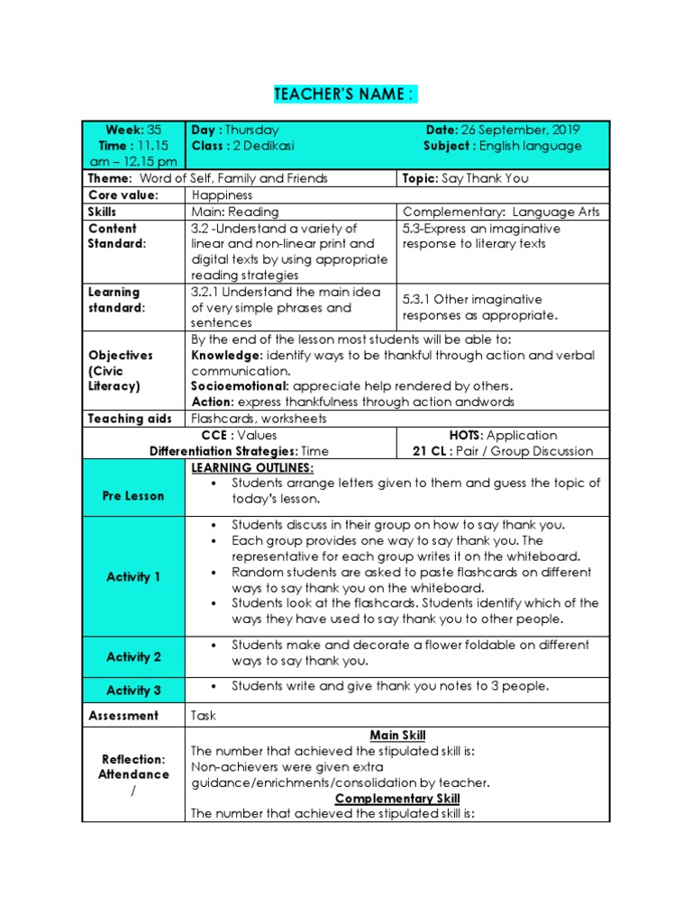 Civic | PDF | Lesson Plan | Teachers