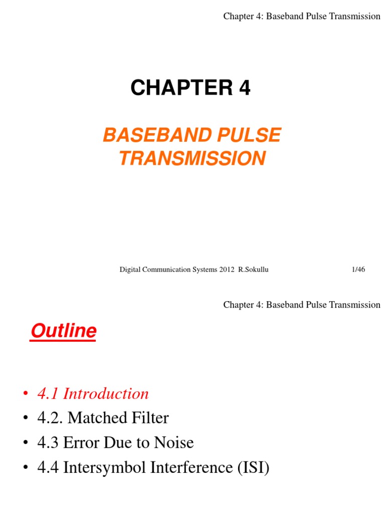 Commsys 2 2012 4 | PDF | Data Transmission | Filter (Signal Processing)
