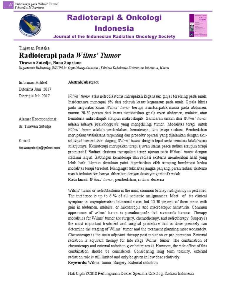 Siop Cog Wilms Tumor PDF | PDF