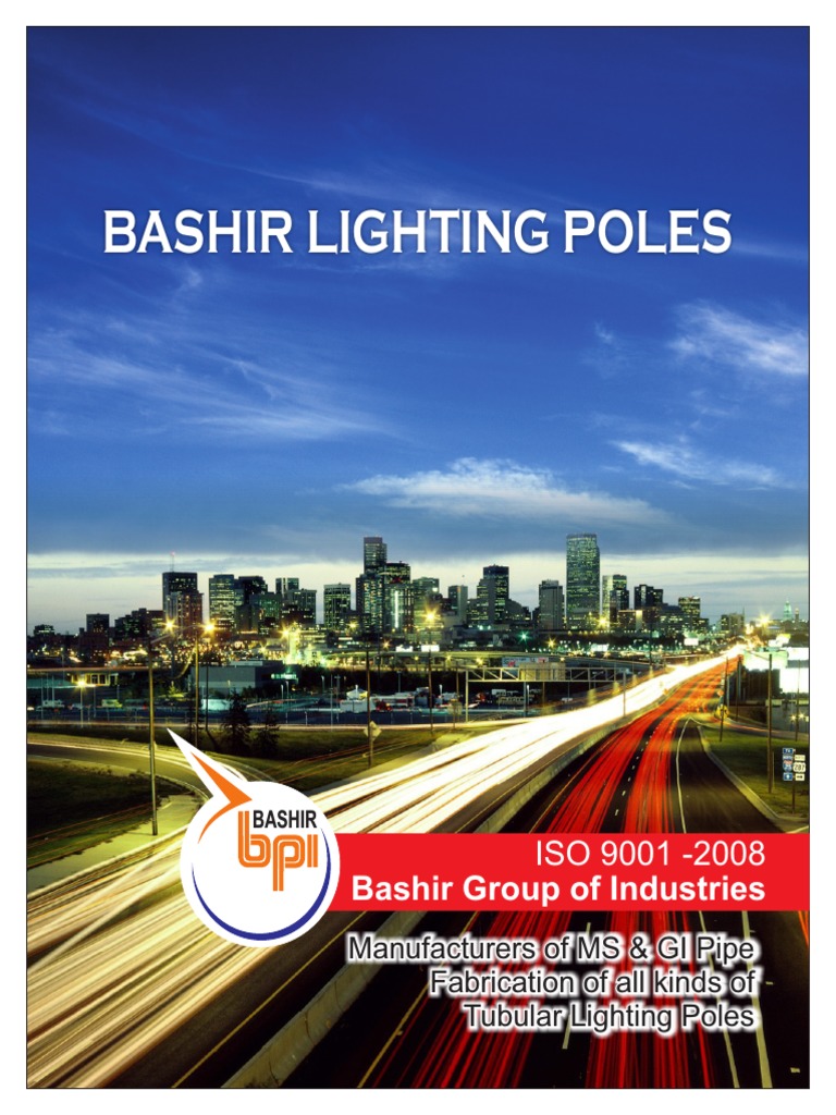 Bashir Lighting Poles Specifications | PDF | Galvanization | Pipe ...