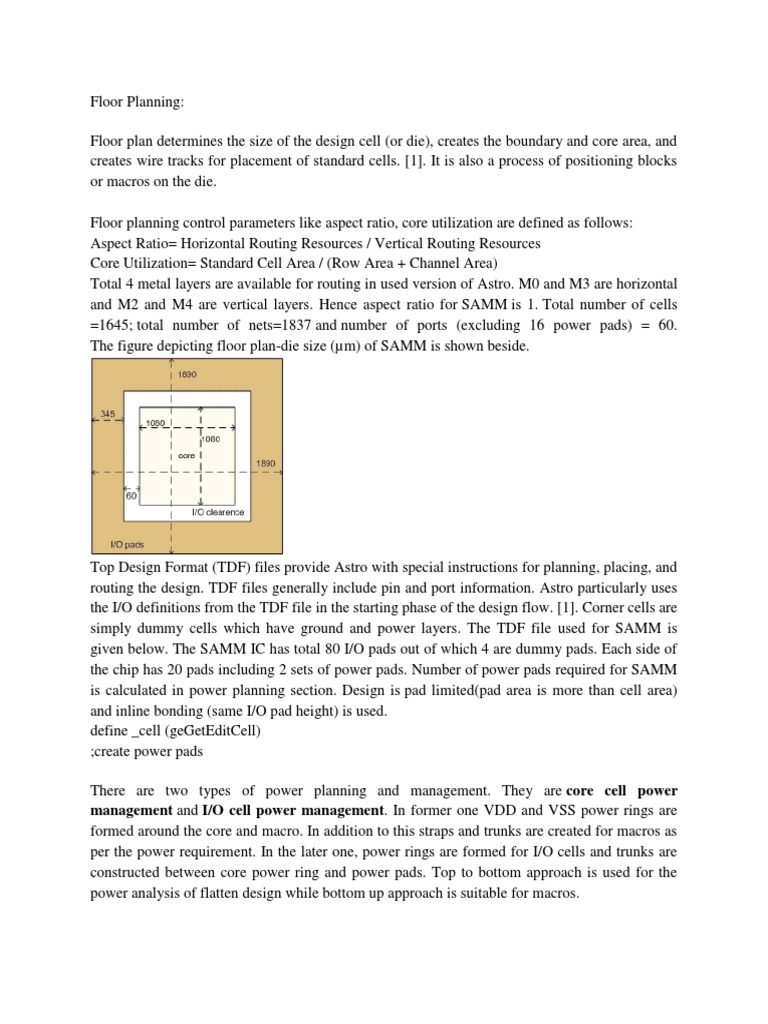Floor Planning - A Note | PDF | Electronic Engineering | Computer ...