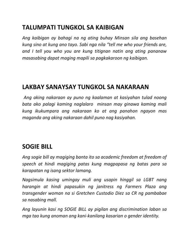 Talumpati | PDF