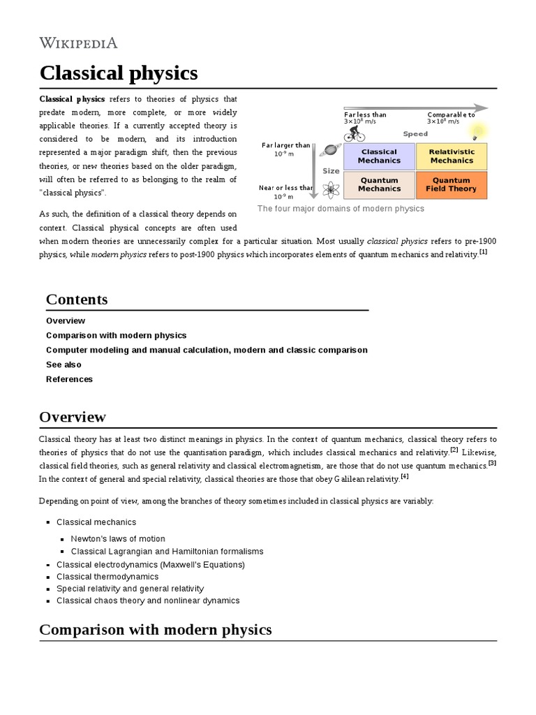 Classical Physics | PDF | Natural Sciences | Classical Mechanics