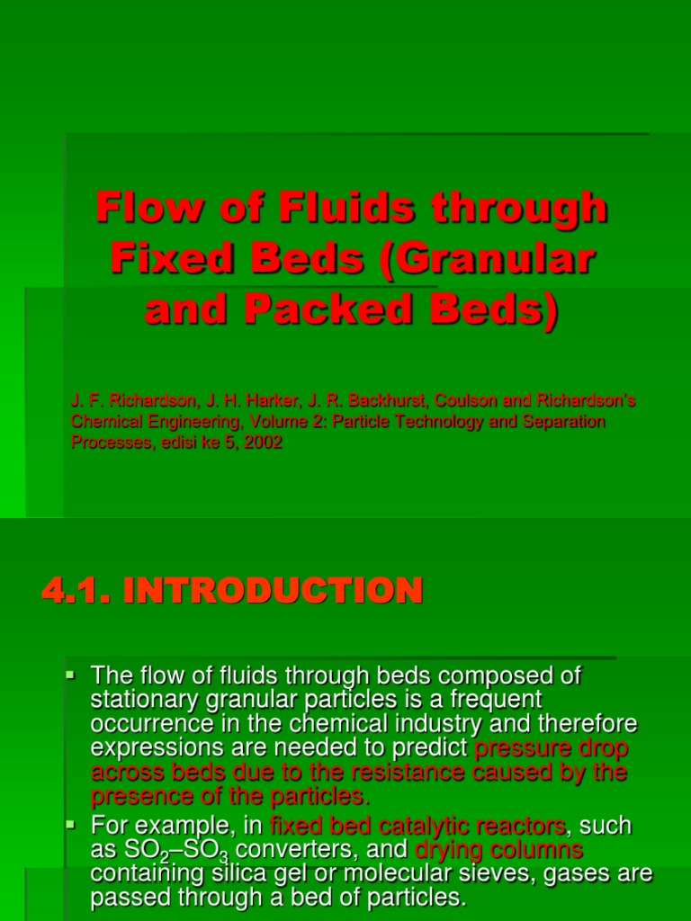 Flow of Fluids Through Fixed Beds (Granular and Packed Beds) | Download Free PDF | Fluid ...