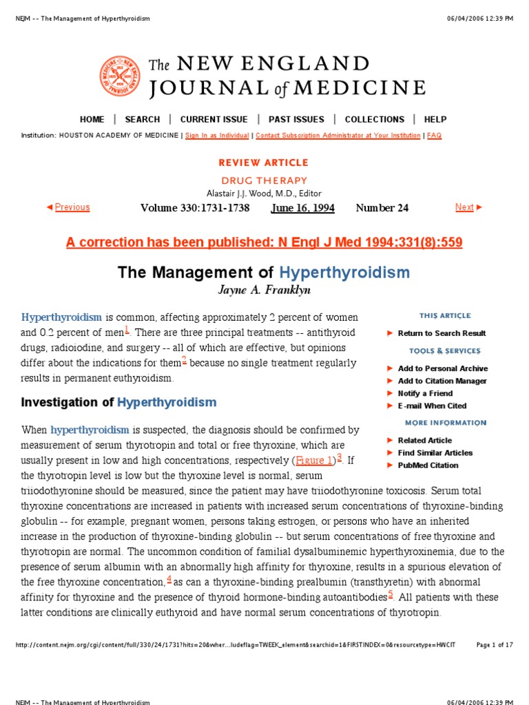 Hyperthyroidism Article2 | PDF