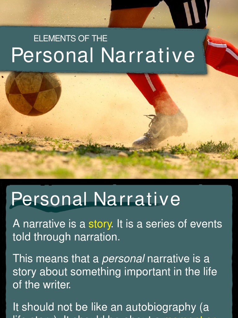 Elements of Personal Narrative | Download Free PDF | Narrative | Narration