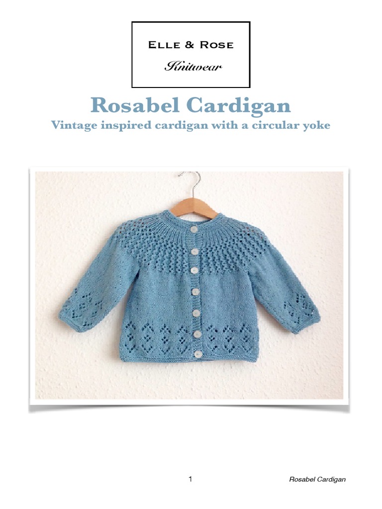Rosabel Cardigan English | Knitting | Crafts