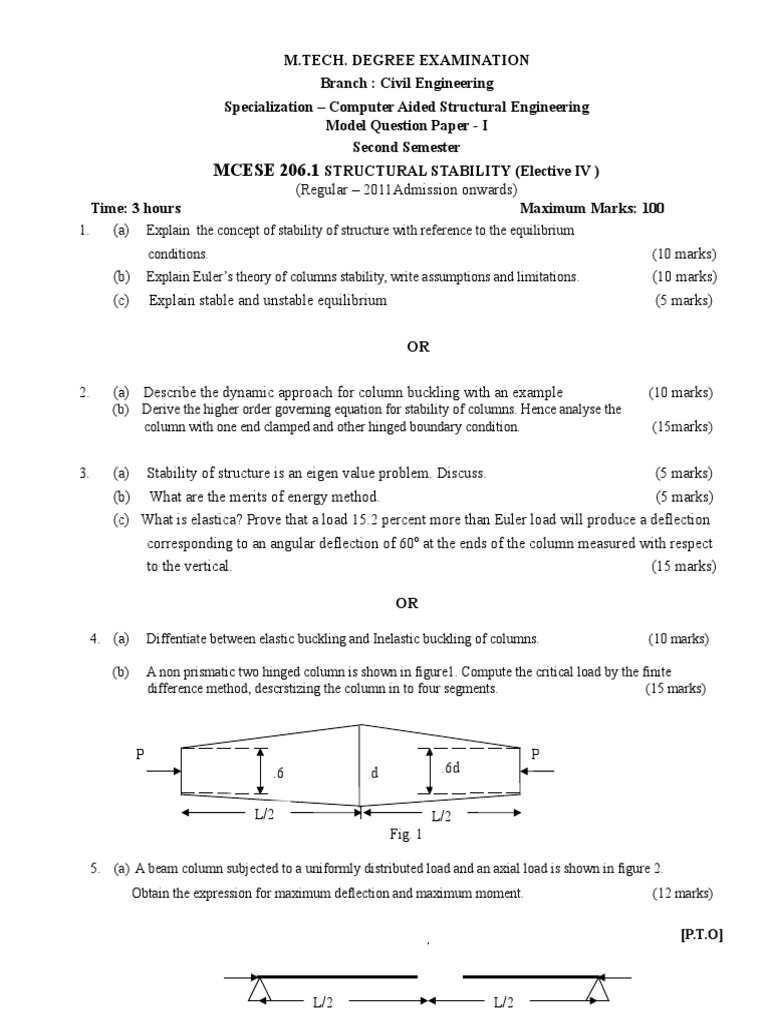 Structural Stability | PDF | Stability Theory | Buckling